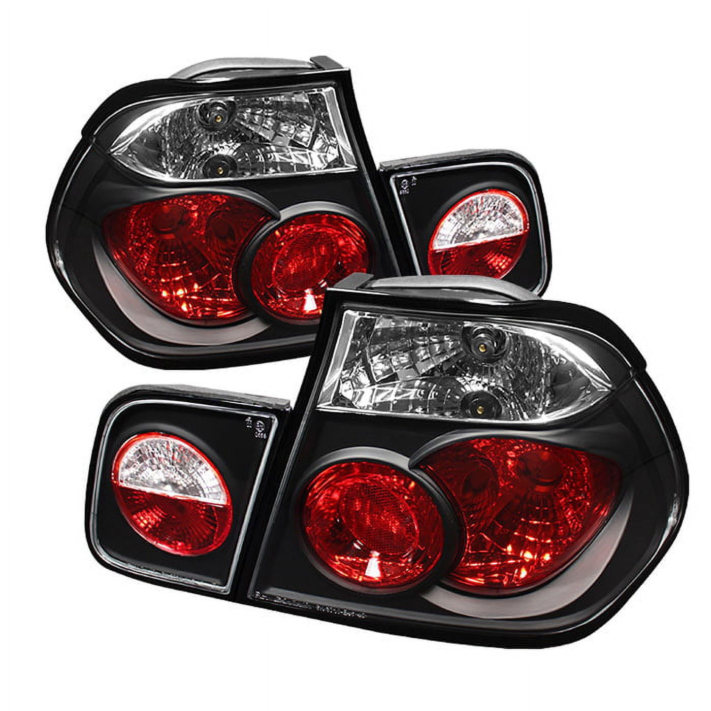 Spyder BMW E46 3-Series 99-01 4Dr Euro Style Tail Lights- Black Fits ...