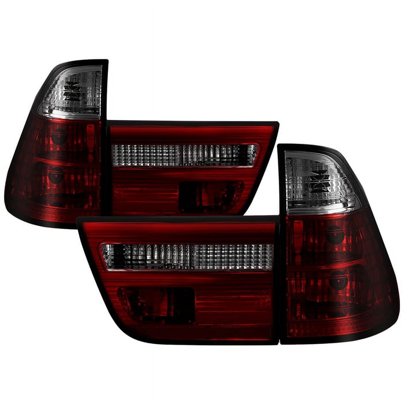 Spyder BMW E53 X5 00-06 4PCS Euro Style Tail Lights- Red Smoke ...
