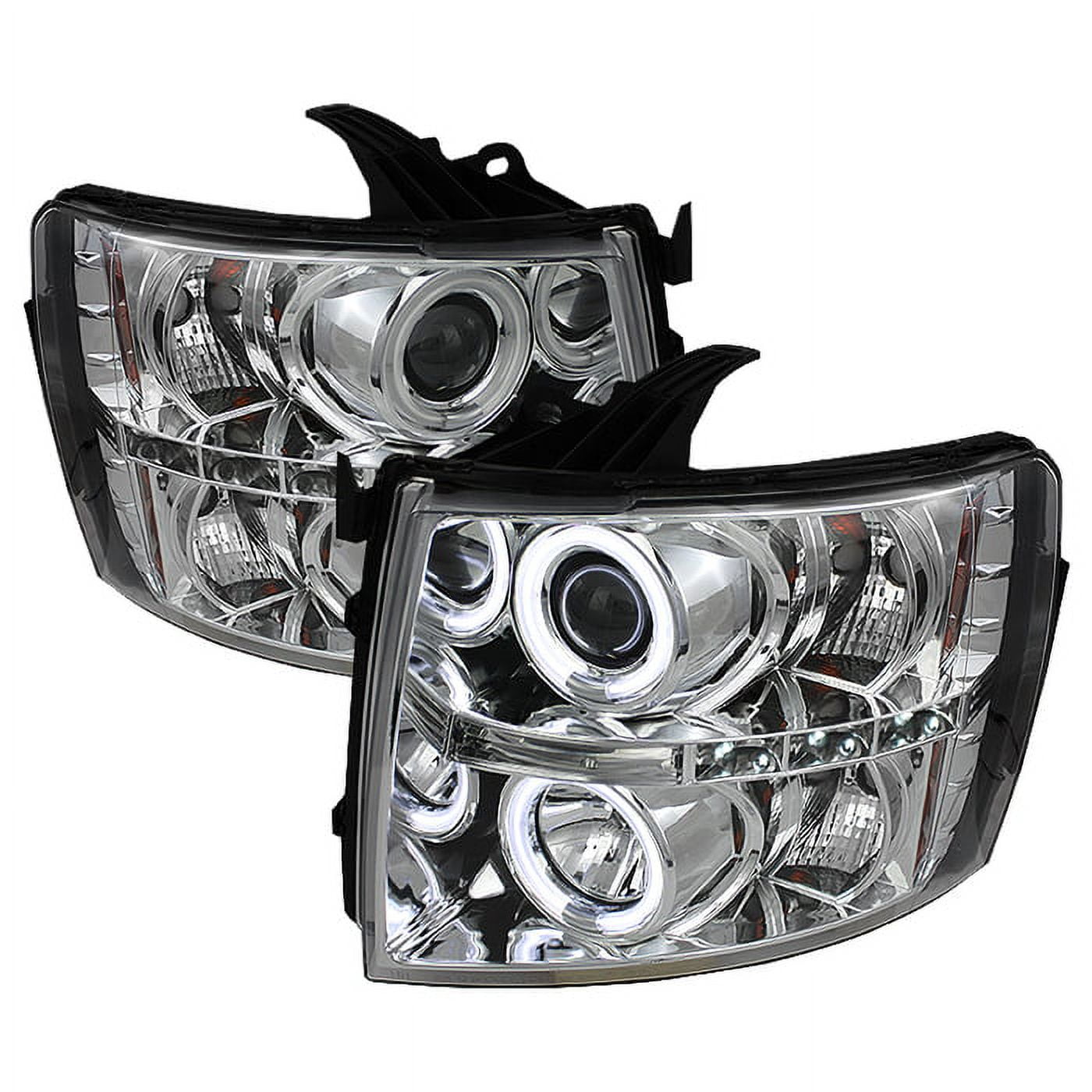 Spyder Chevy Silverado 1500 07-13 2500HD/3500HD 07-14 Projector Headlights - CCFL Halo - LED ...