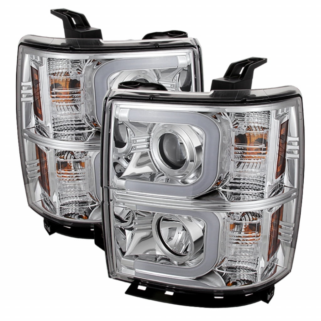 Spyder For Chevy Silverado 2500/3500HD 2014 2015 Projector Headlights ...