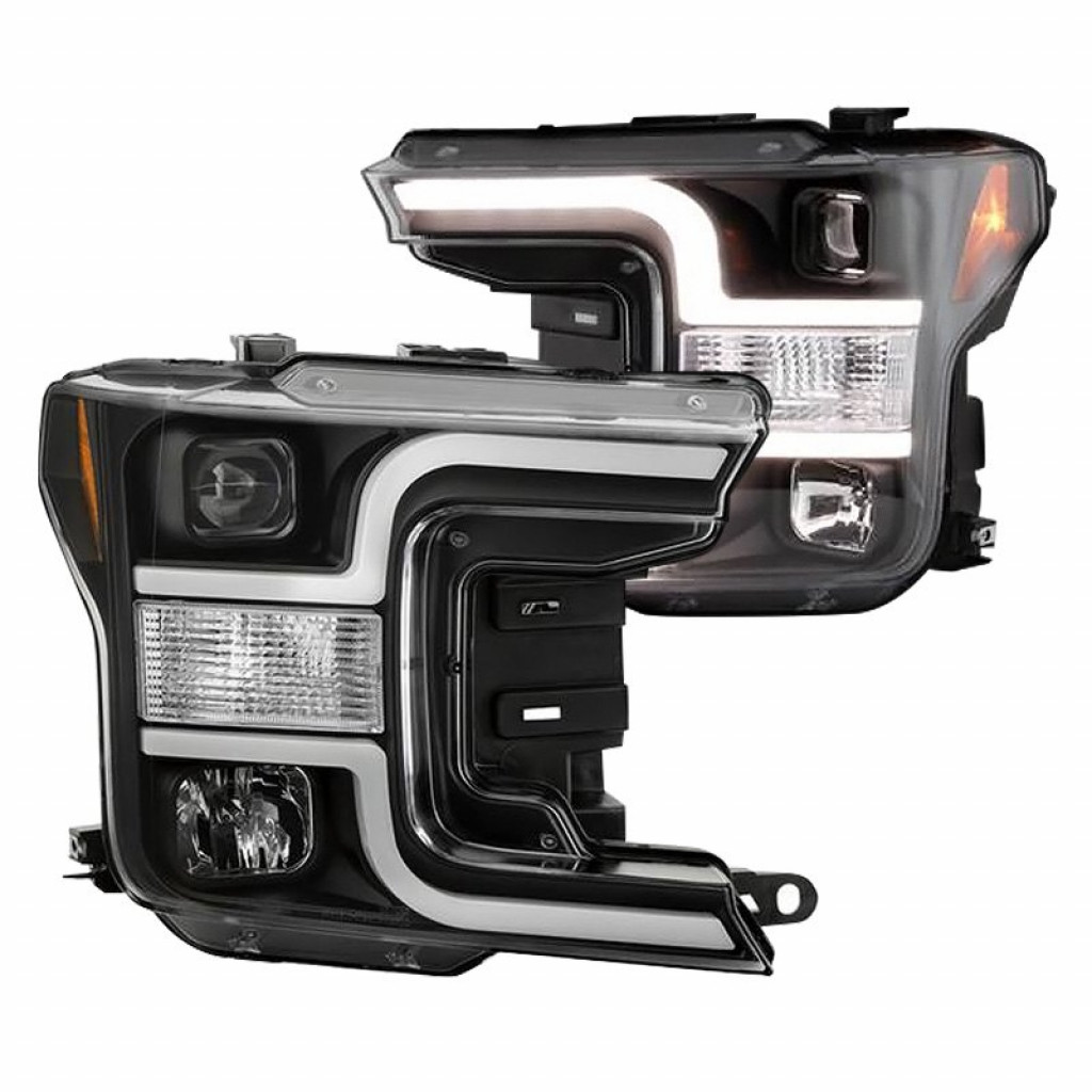 Spyder For Ford F-150 2018 2019 Projector Headlights Pair Model Only ...