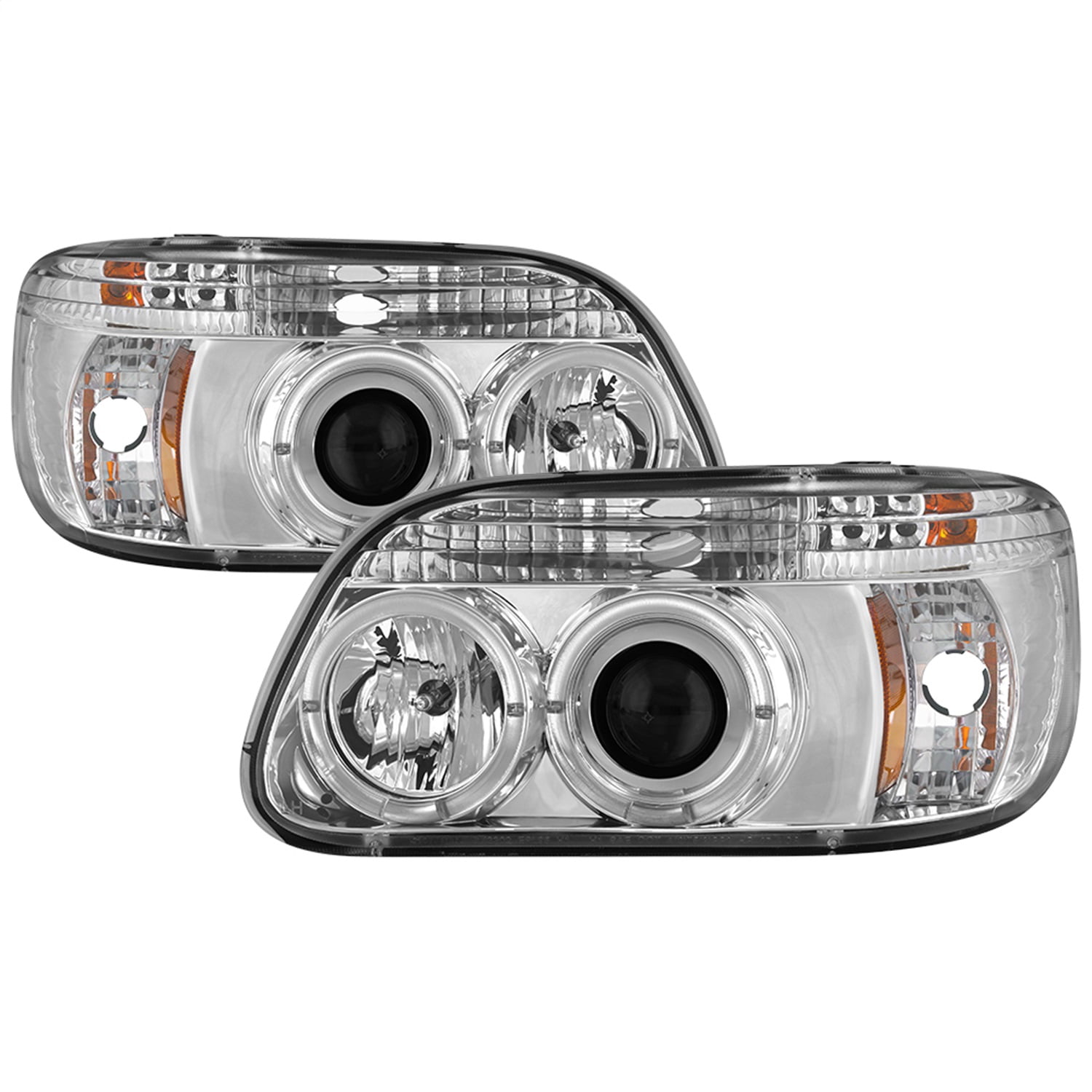 Spyder Ford Explorer 95-01 1PC Projector Headlights - LED Halo - Chrome ...