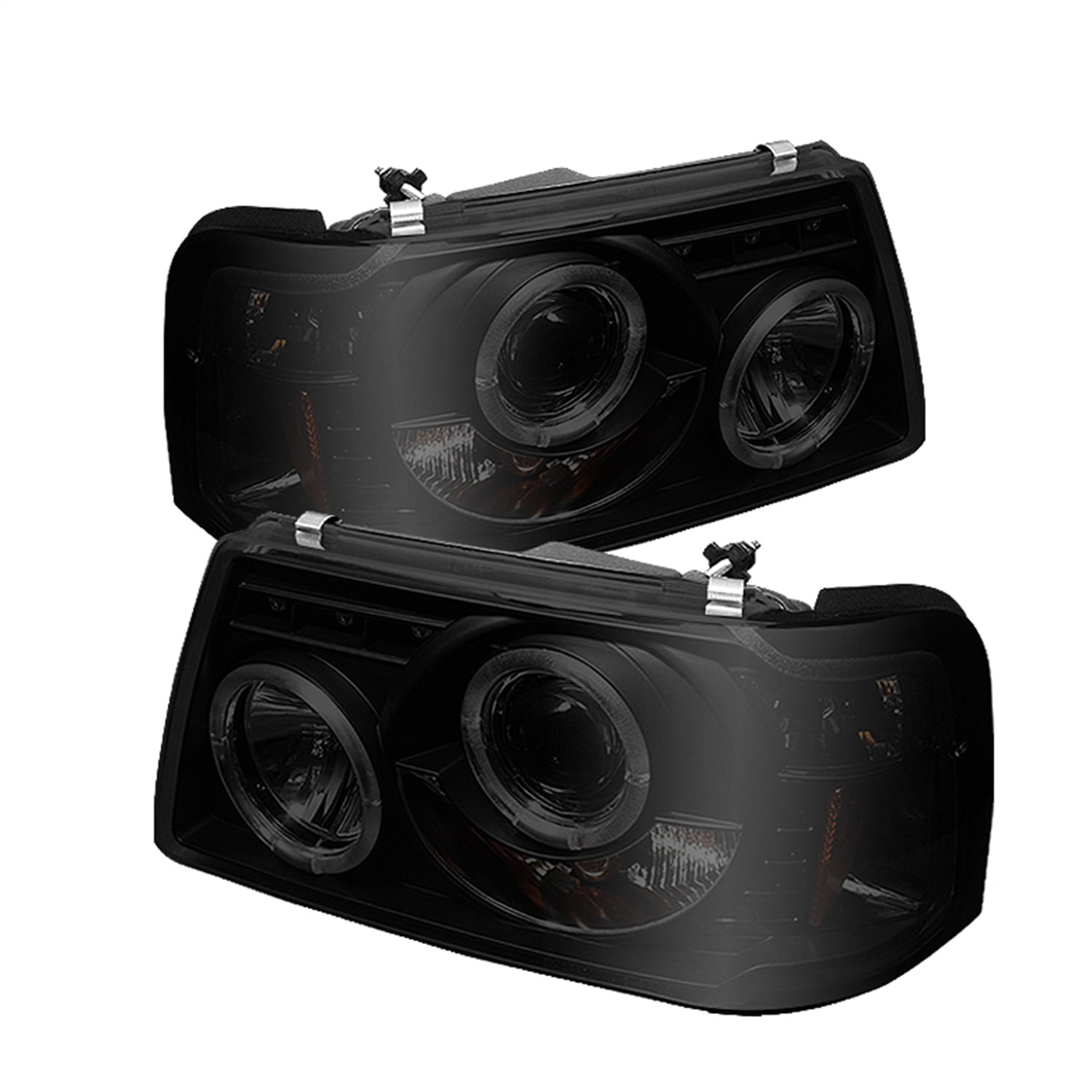 Spyder Ford Ranger 01-11 1PC Projector Headlights - LED Halo - LED ...