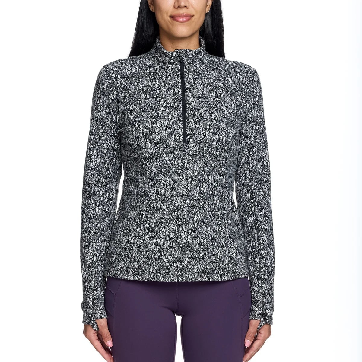 Spyder Ladies Fleece Half Zip Printed Pullover - Walmart.com
