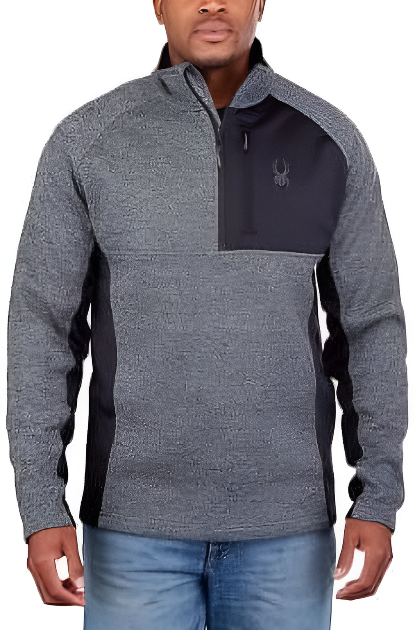 Spyder Men's Half Zip Sweater Gait Knit Pullover Jacket - Walmart.com