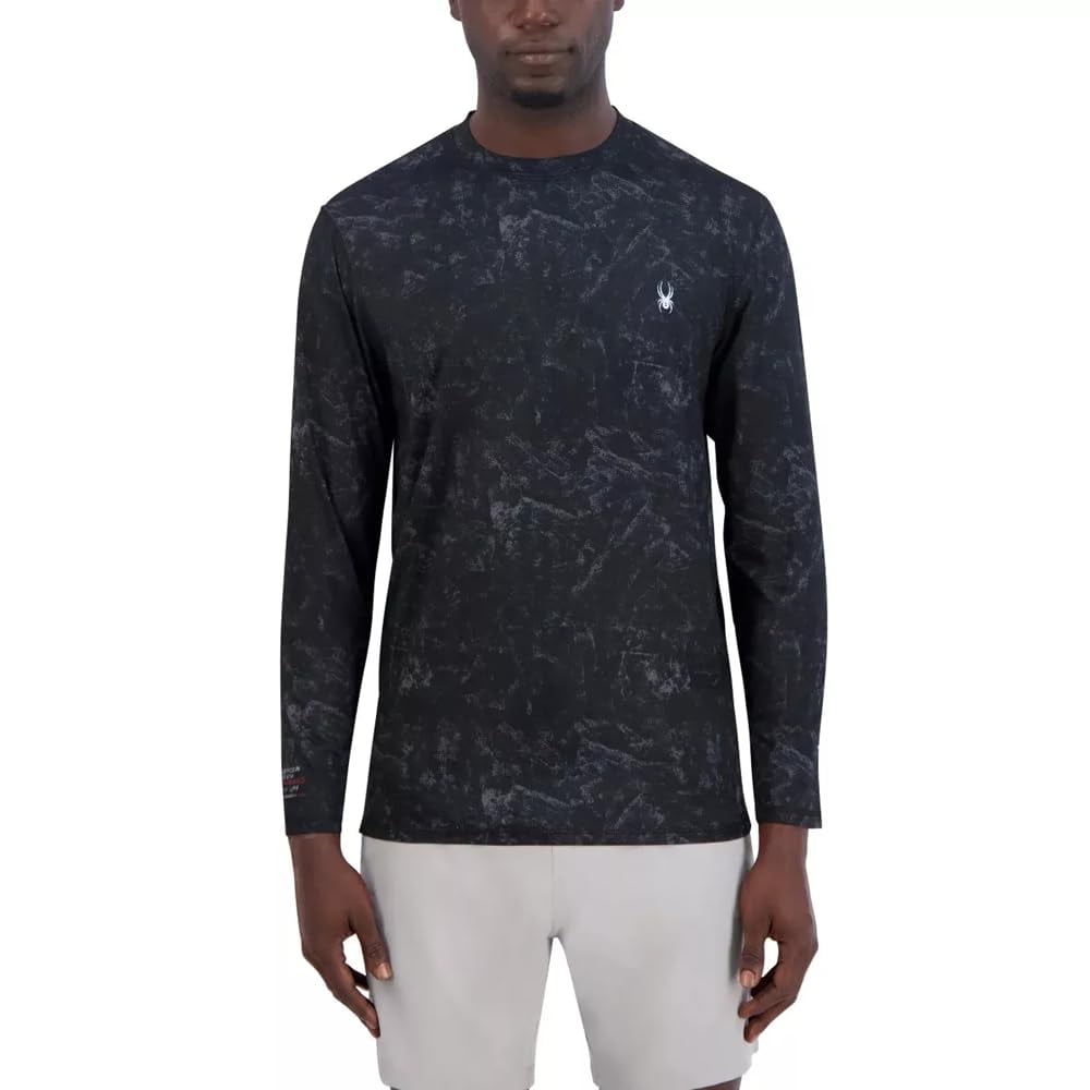 Spyder Men s Rash Guard, Breathable Fabric, Quick Dry, 50+ UPF ...