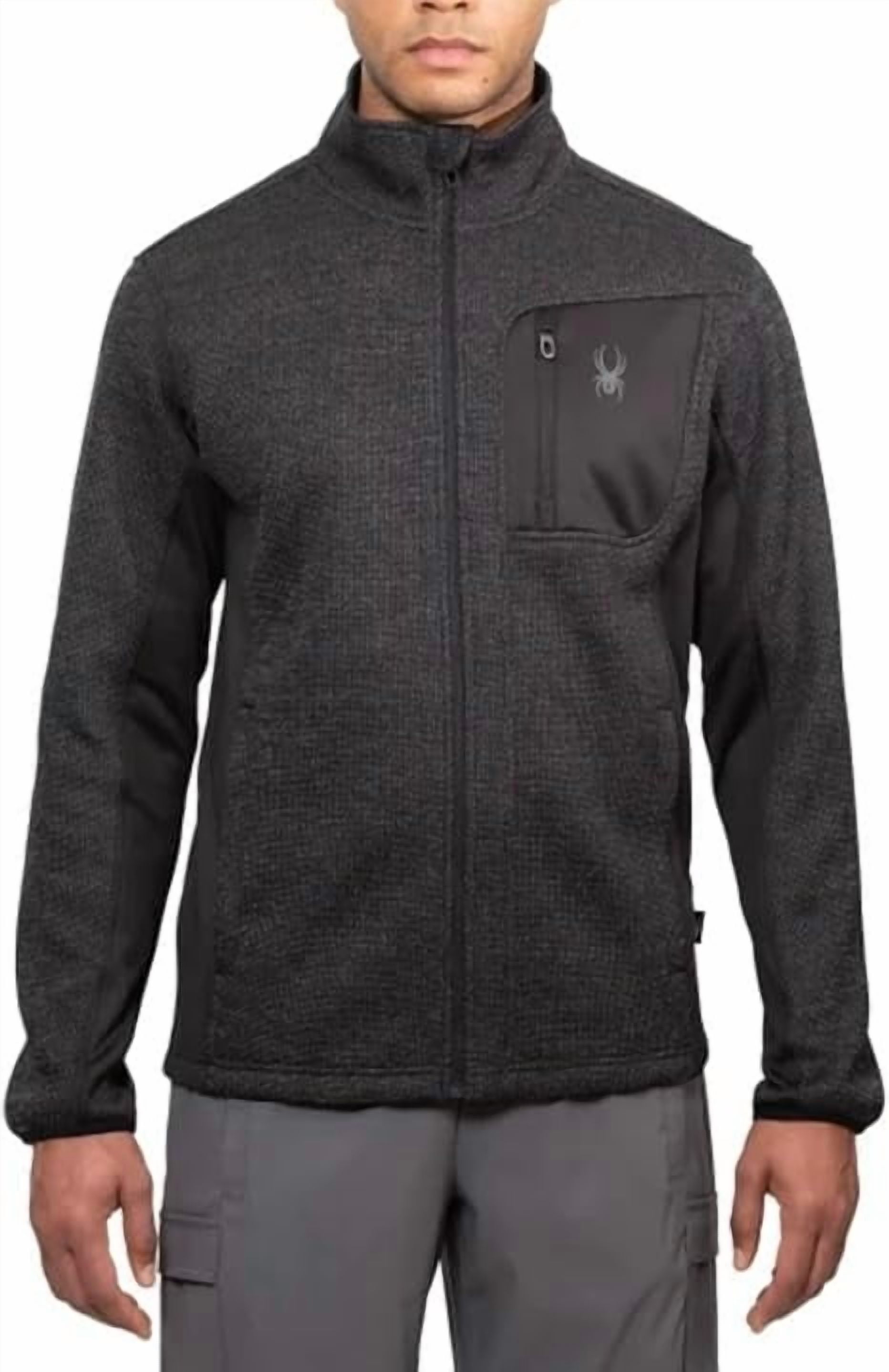 Spyder Men's Relaxed Fit Full Zip Jacket (US, Alpha, Medium, Regular ...