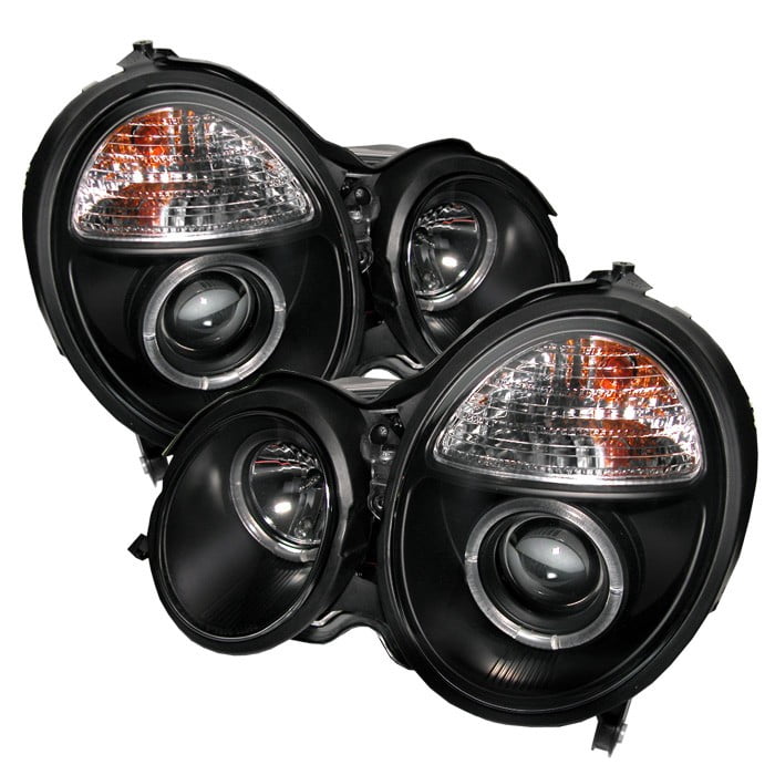 Spyder Mercedes Benz E-Class 00-02 Projector Headlights - LED Halo ...