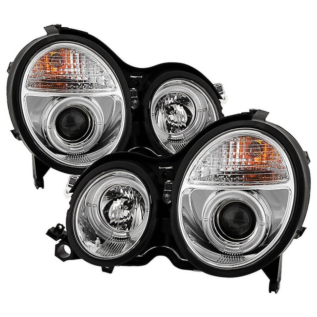 Spyder Mercedes Benz E-Class 00-02 Projector Headlights - LED Halo ...