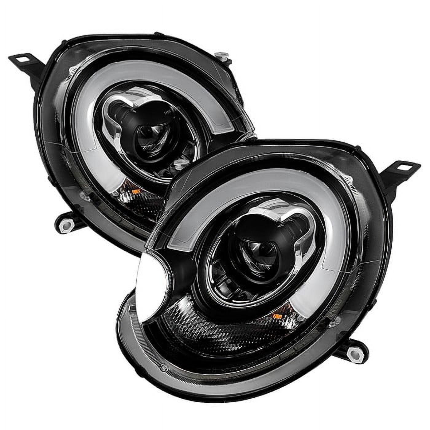 Spyder Mini Cooper 2007-2012 Projector Headlights - Halogen Model Only ...
