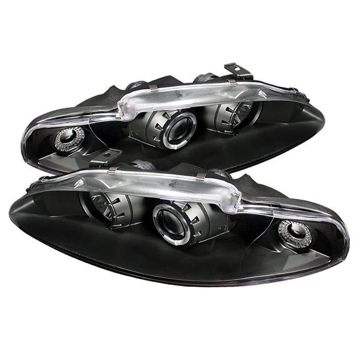 ( Spyder ) Mitsubishi Eclipse 95-96 Projector Headlights-LED Halo-Black ...