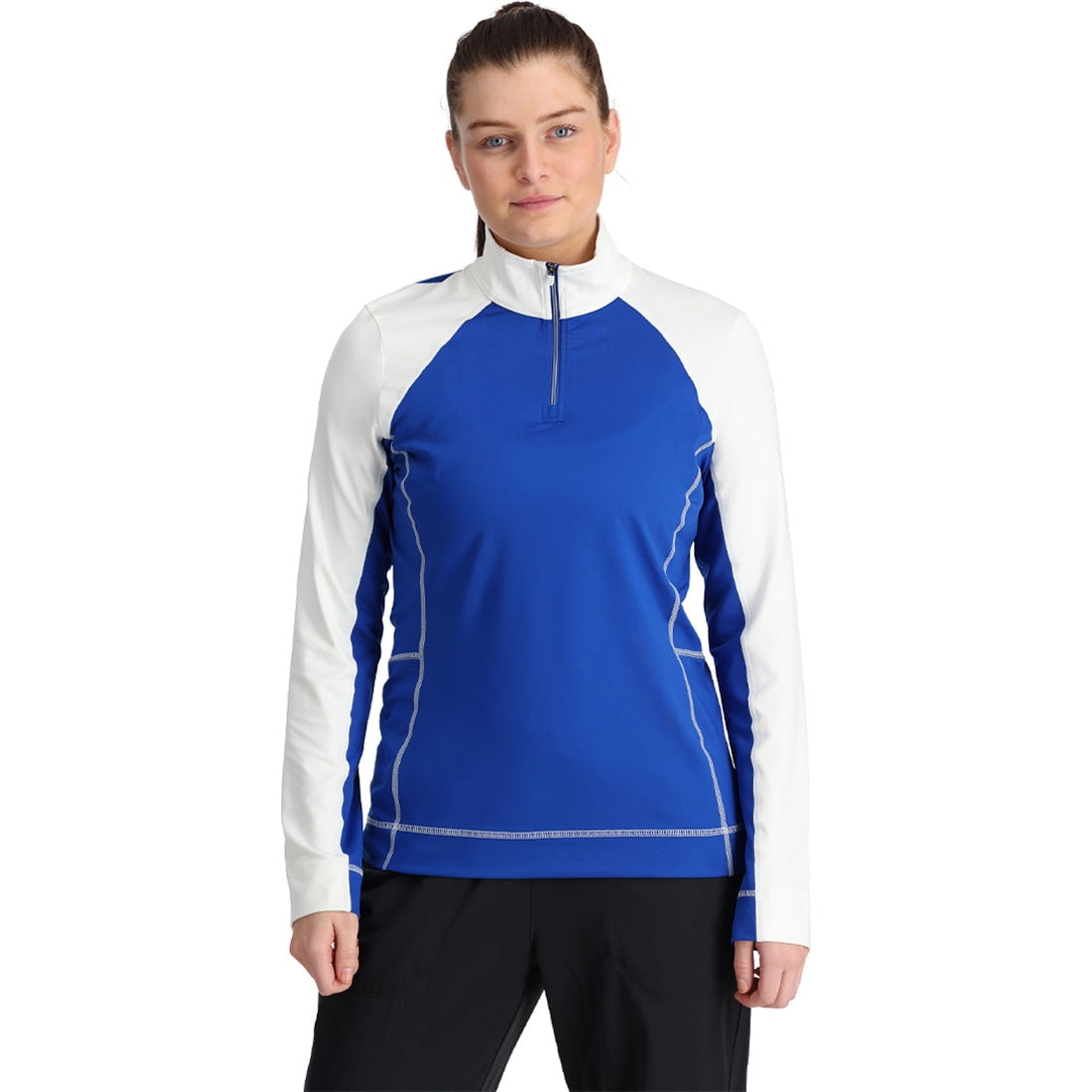 Spyder womens Savona 1/2-Zip Pullover, m, Blue - Walmart.com