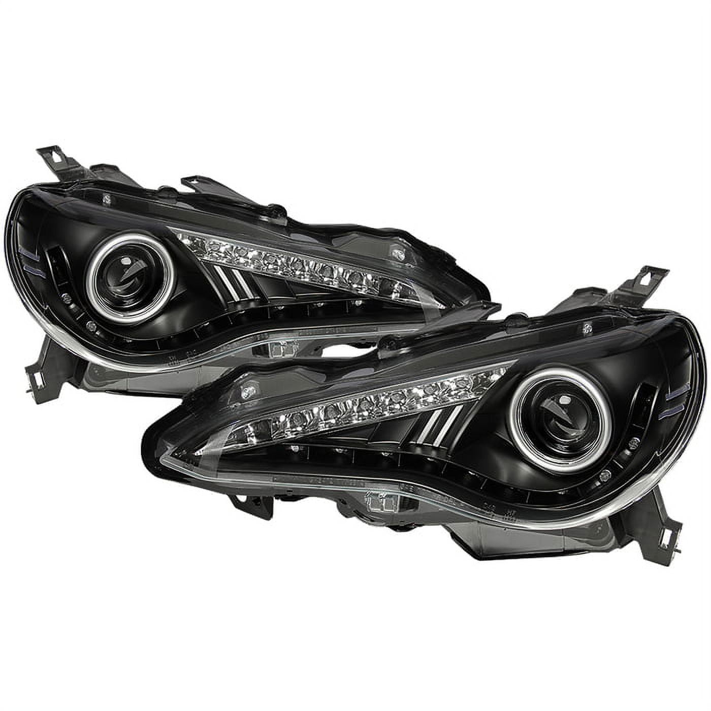 ( Spyder ) Scion Frs 12-14 Projector Headlights-Drl LED-Black Fits ...