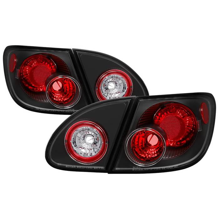 Spyder Toyota Corolla 03-08 Euro Style Tail Lights - Black - Walmart.com