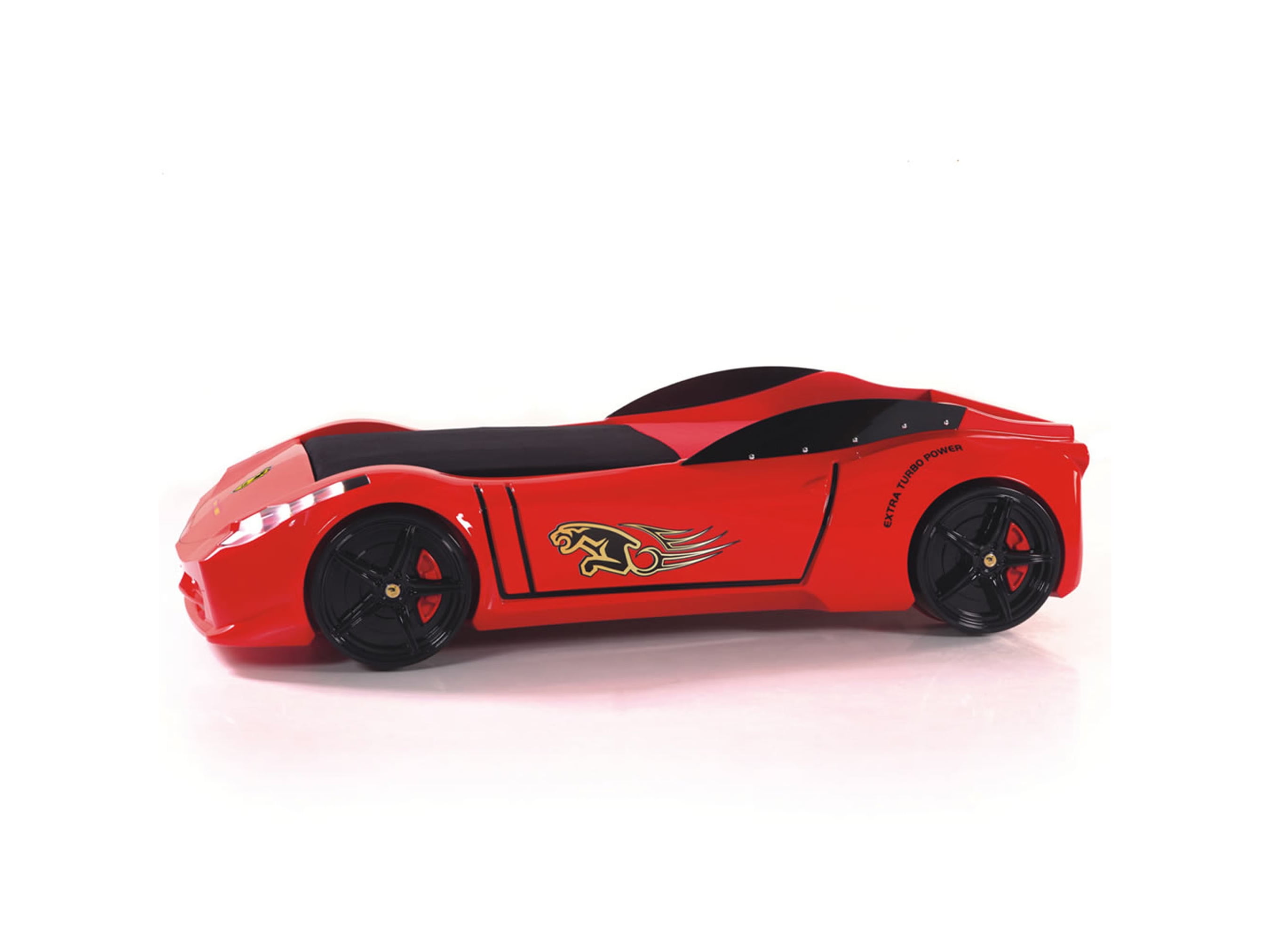 Spyder Twin Race Car Bed With LED Lights & Sound FX, Kids' Racecar ...