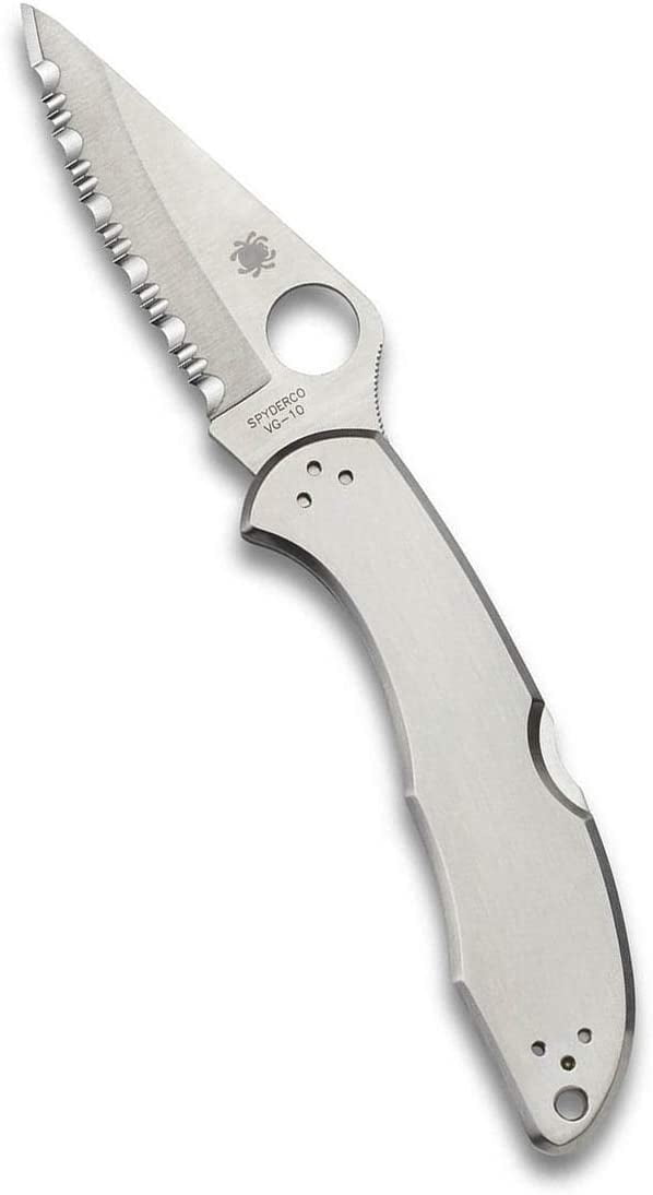 Spyderco Delica 4 Signature Knife with 2.95" Saber-Ground VG-10 Steel ...