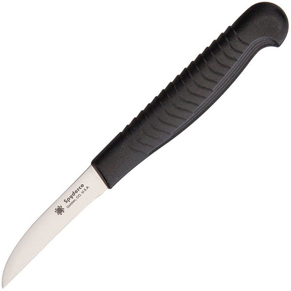 Spyderco Kitchen Mini Paring Knife Lightweight Black PlainEdge ...