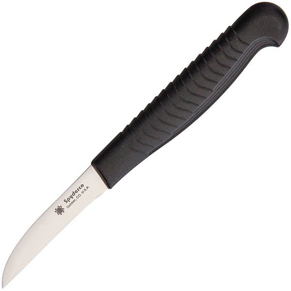 Spyderco Kitchen Mini Paring Knife Lightweight Black PlainEdge ...