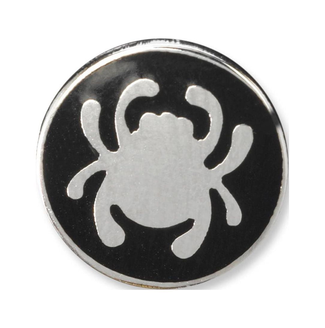 Spyderco Knives Silver and Black Bug Logo Enamel Lapel Pin BUGPIN ...