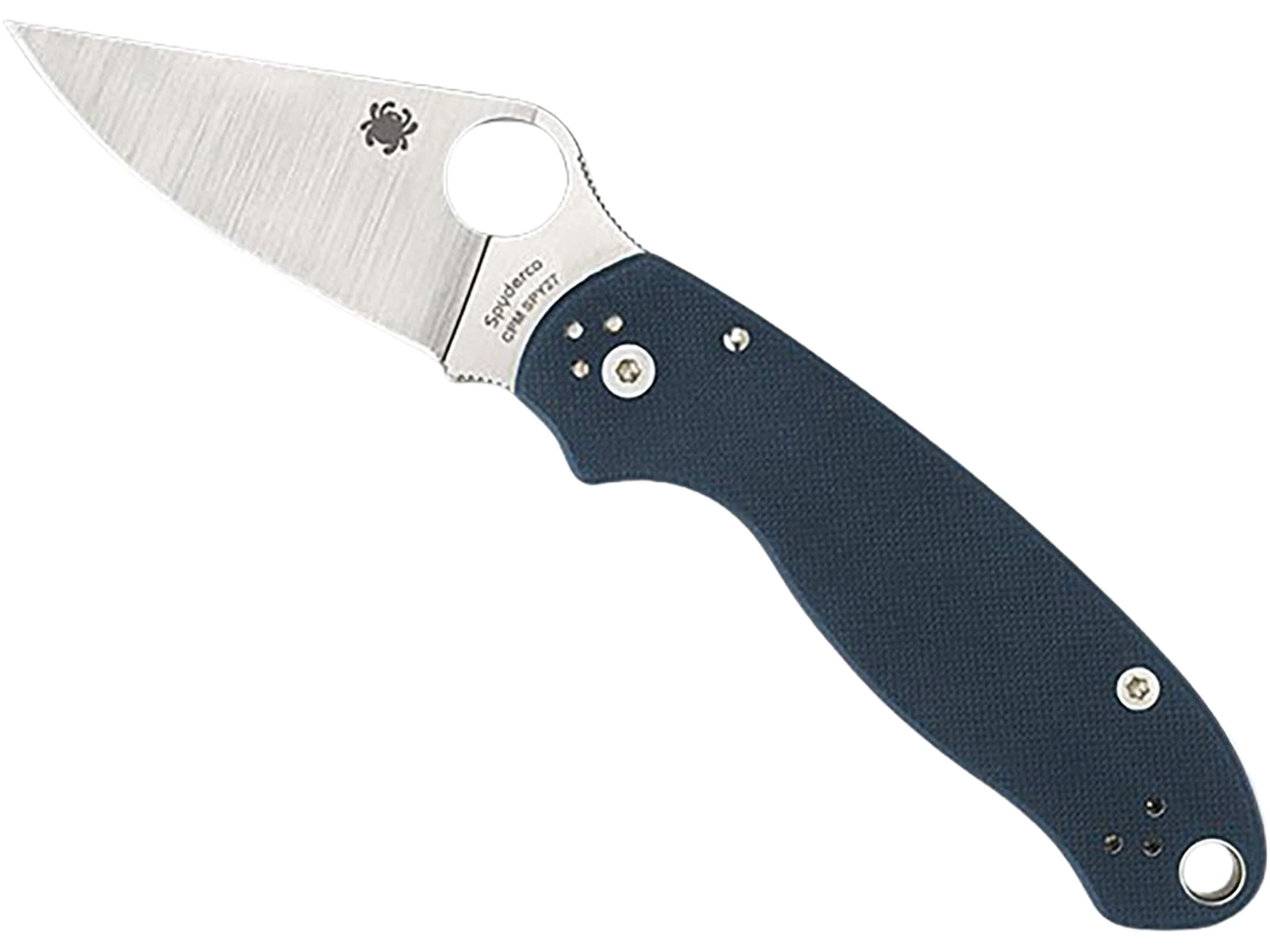 Spyderco Knives Spyderco Para 3 Compression Lock Satin SPY27 Blade Blue ...