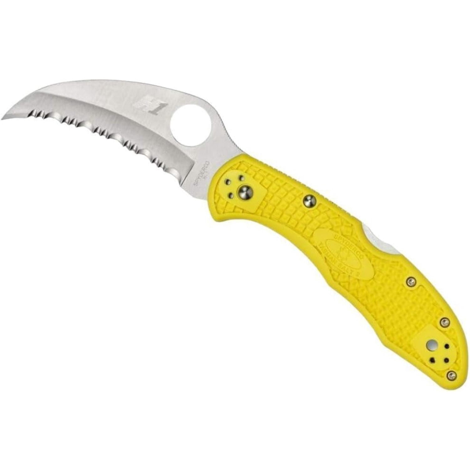 Spyderco Tasman Salt 2 Lightweight Knife with 2.91" H-1 Ultra-Corrosion ...