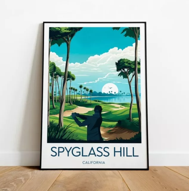 Spyglass Hill Golf Course - California, Spyglass Hill Poster NO FRAMED ...