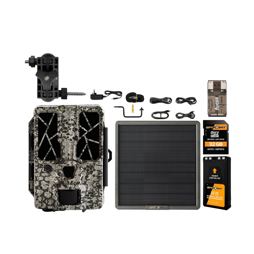 Spypoint FORCE-PRO 30 Megapixel Trail Camera Bundle with Lithium ...