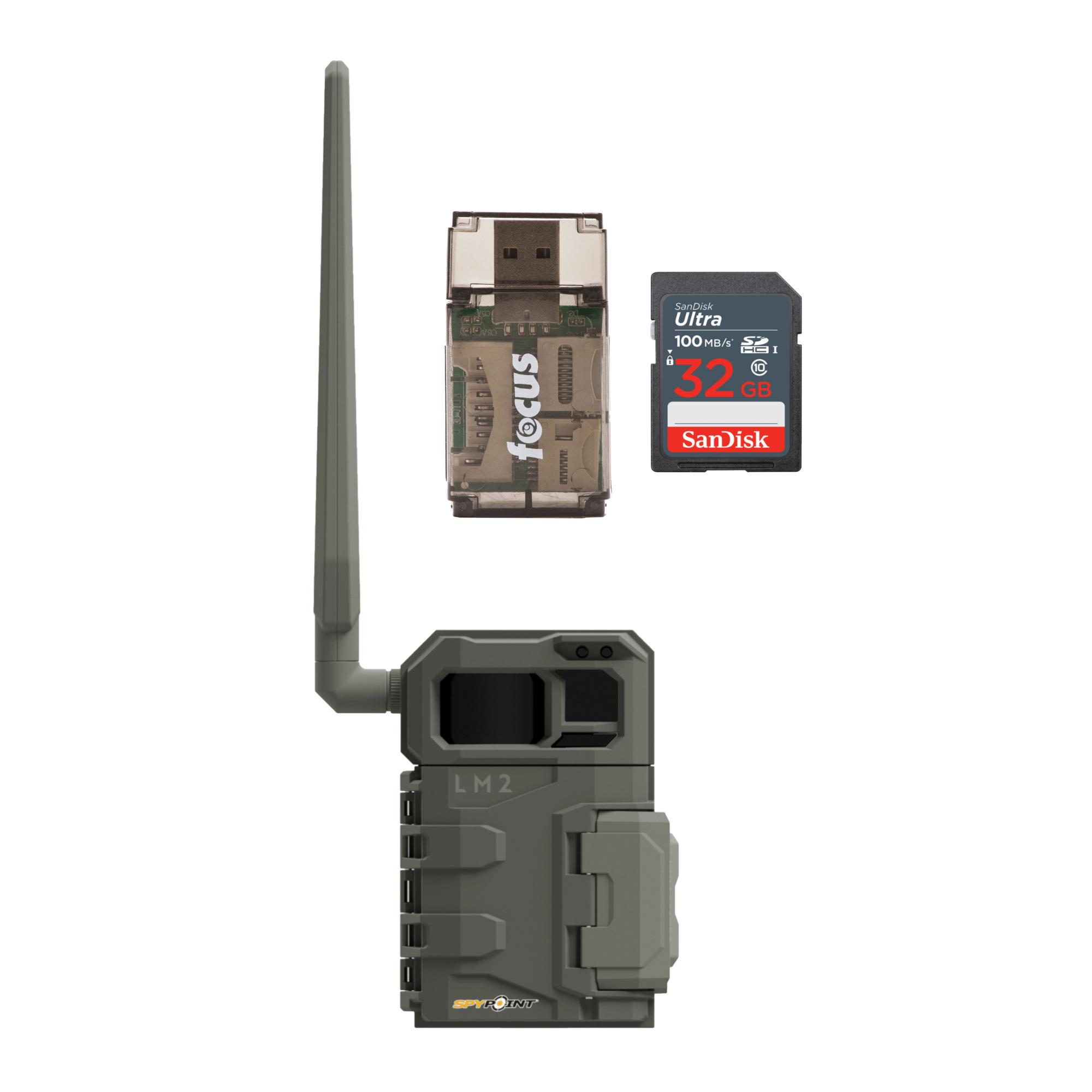 Spypoint LM-2 Cellular Trail Camera (Verizon) with Memory Card and Card ...