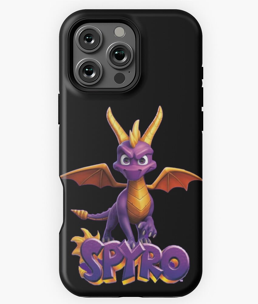 Spyro The Dragon Classic Gaming Art Phone Case for iPhone 16 15 14 13 ...
