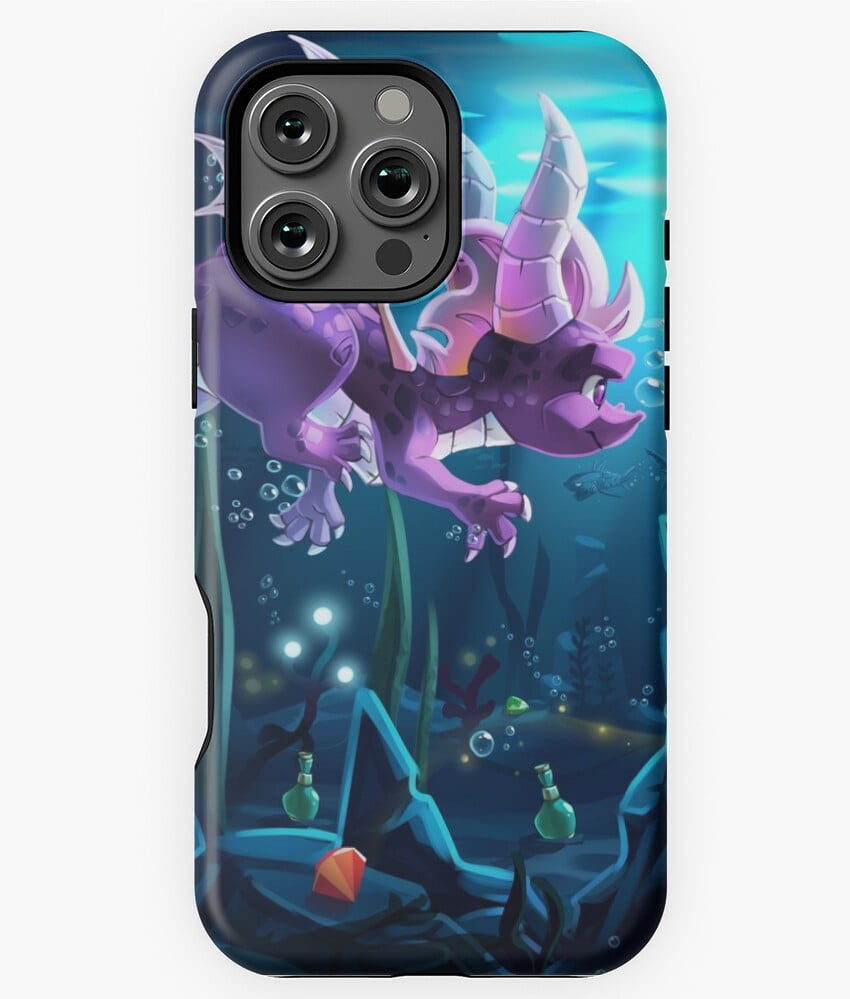 Spyro Underwater Exploration Game Phone Case for iPhone 16 15 14 13 12 ...