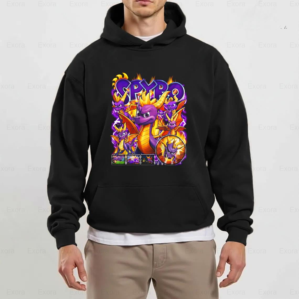Spyro the Dragon Hoodie Classic Video Game Fan Art, for men & women, up to size 5XL. - Walmart.com