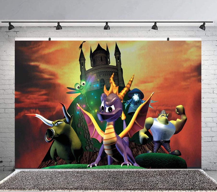 Spyro the dragon Backdrop Banner Party Supplies Poster Movie Theme ...