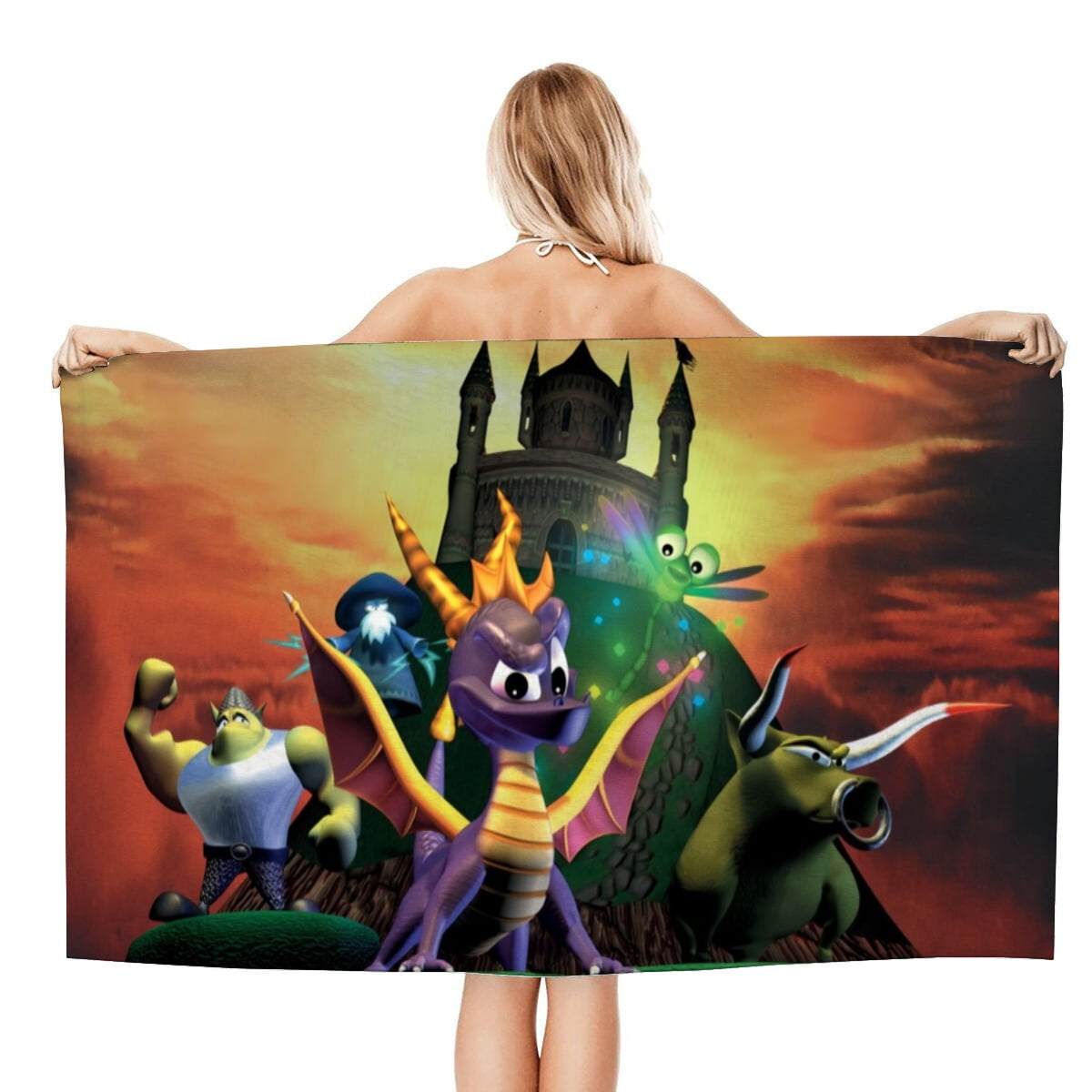 Spyro the dragon Gifts Beach Towel for Women Girl Birthday Inspired Fan ...