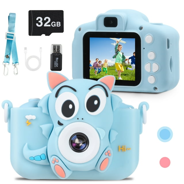 Sqnox Digital Kiddie Camera with 32GB SD Card, Child's Toy for 3-12 ...