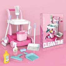 Kids Clean Set Toys Broom Baby Mop Dustpan Cleaning Tools Playset ...