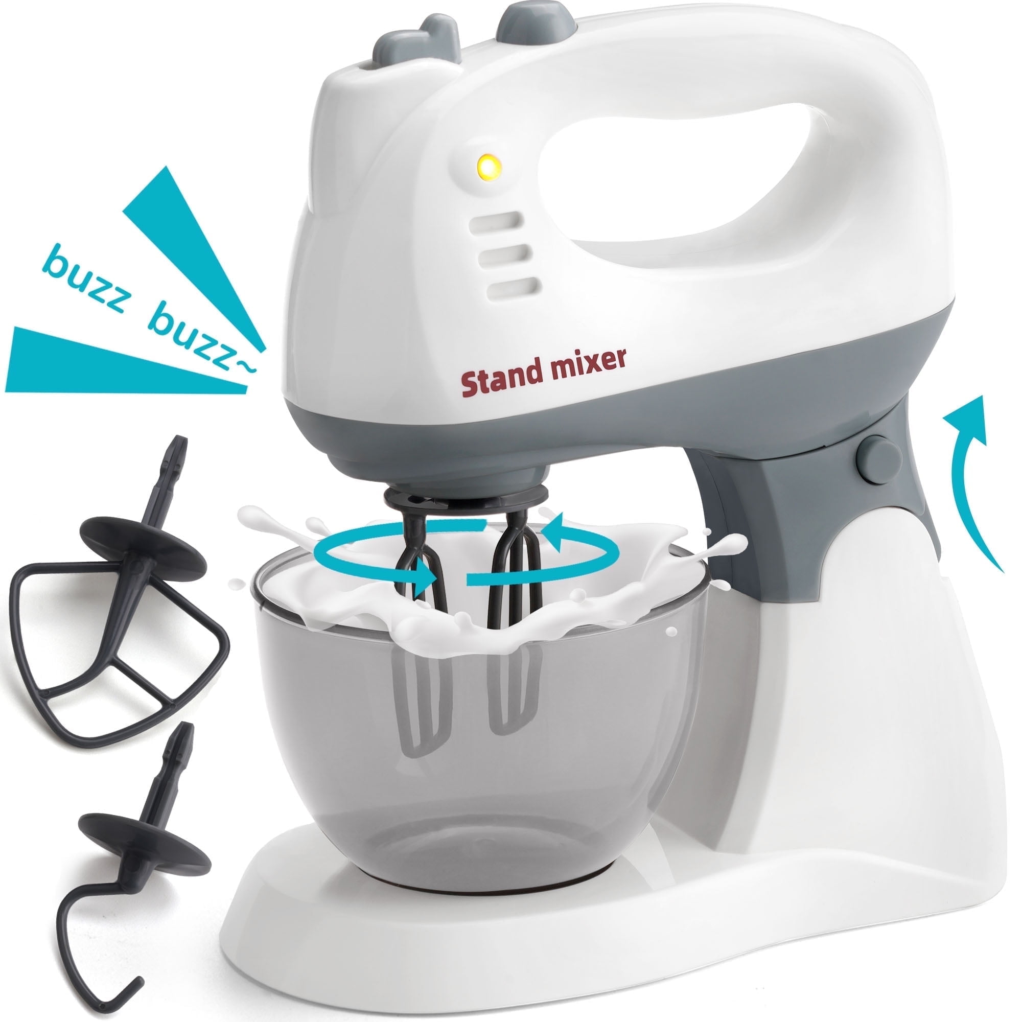 Sqnox Play Kitchen, Blender Kids Kitchen Appliance Set Pretend Play Simulate Sound and Light for ...