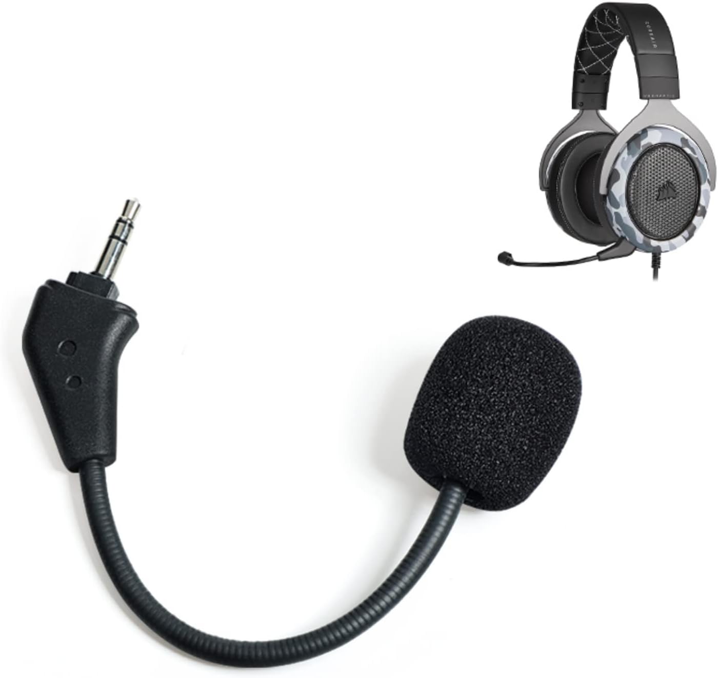 Sqrmekoko HS70 MIC, Boom Microphone Replacement for Corsair HS50, HS50 ...