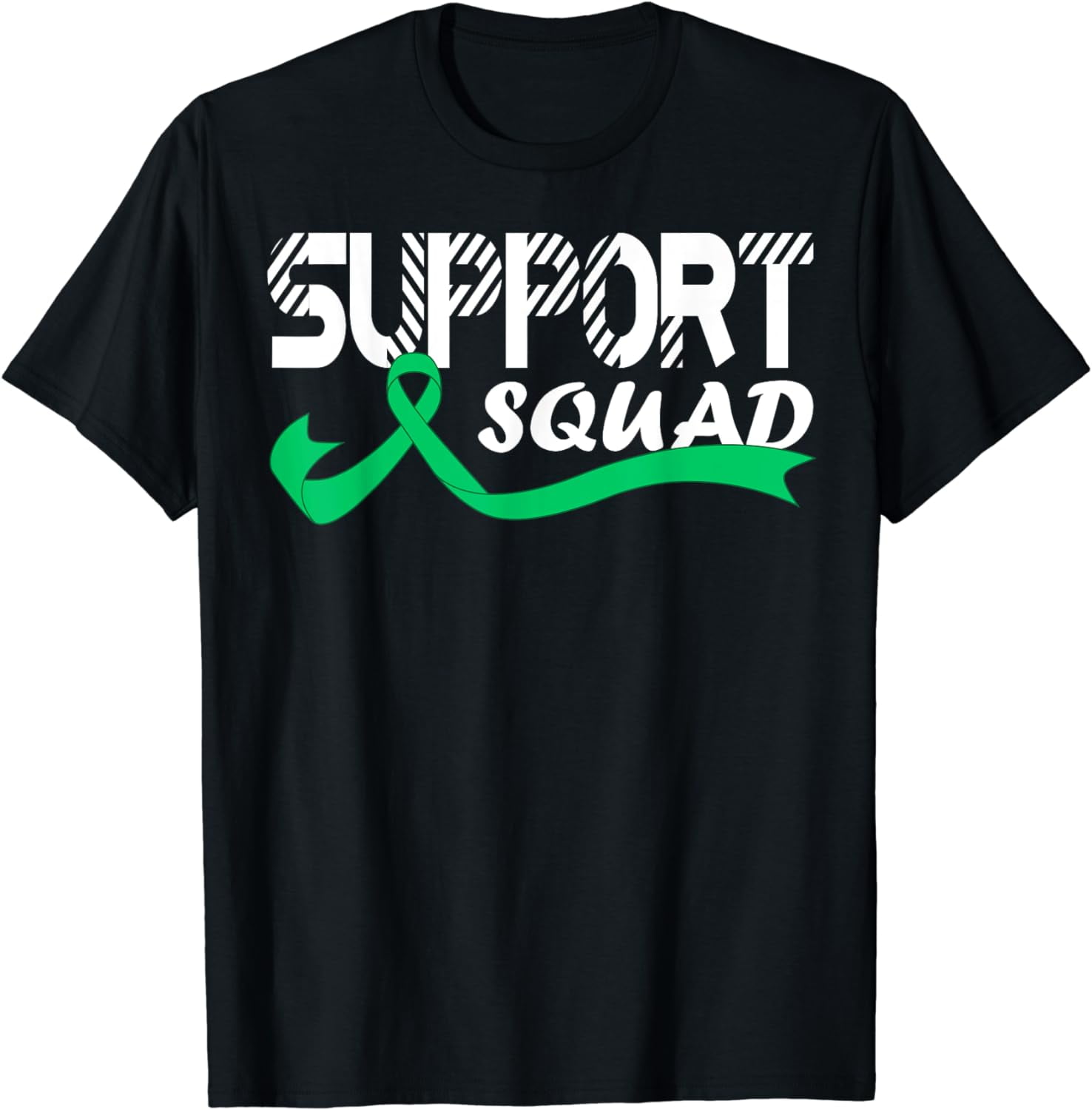Squad Kidney Disease Awareness Month Green Ribbon Support T-Shirt ...