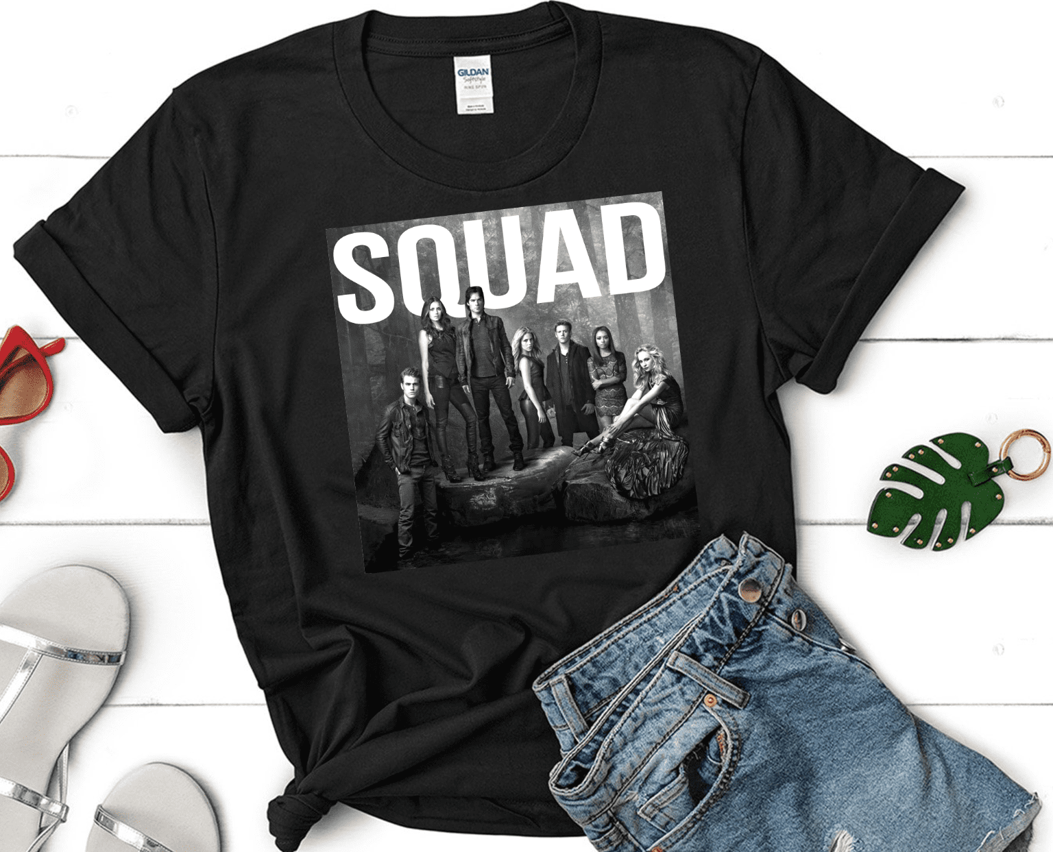 Squad The Vampire Diaries Vintage T-Shirt, The Vampire Diaries Shirt ...