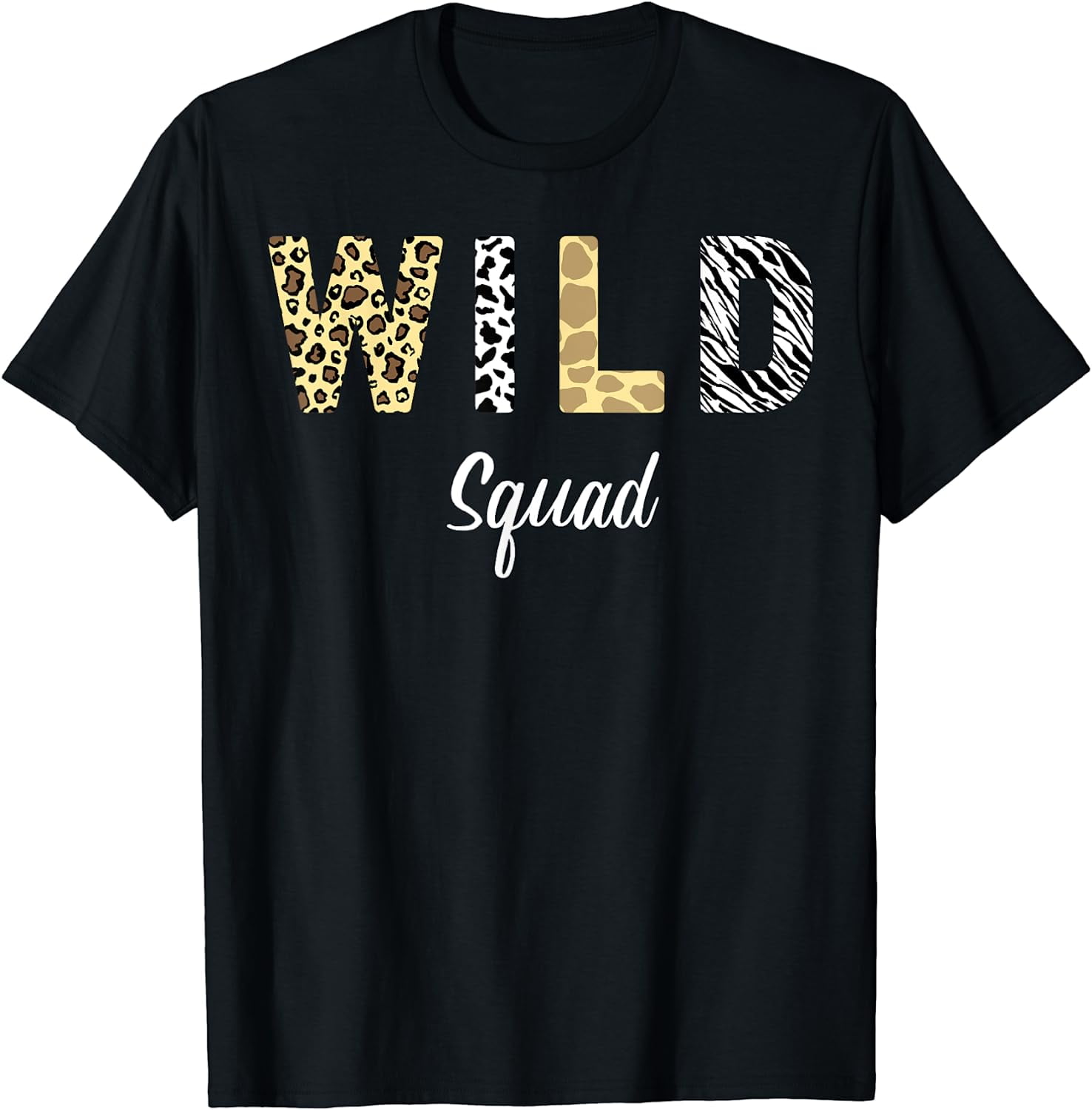 Squad of The Wild One Zoo Birthday Safari Jungle Animal T-Shirt - Walmart.com