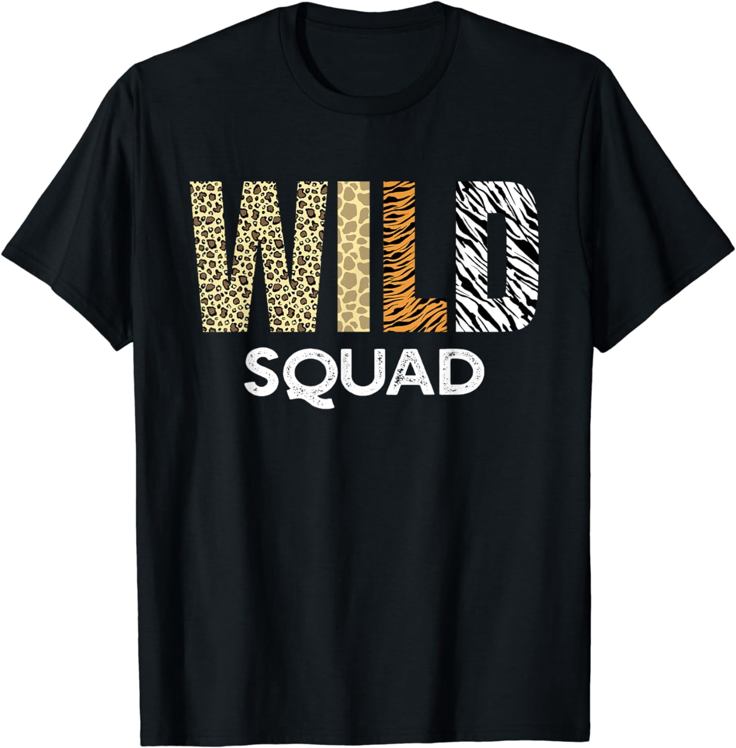 Squad of The Wild One Zoo Birthday Safari Jungle Animal T-Shirt - Walmart.com