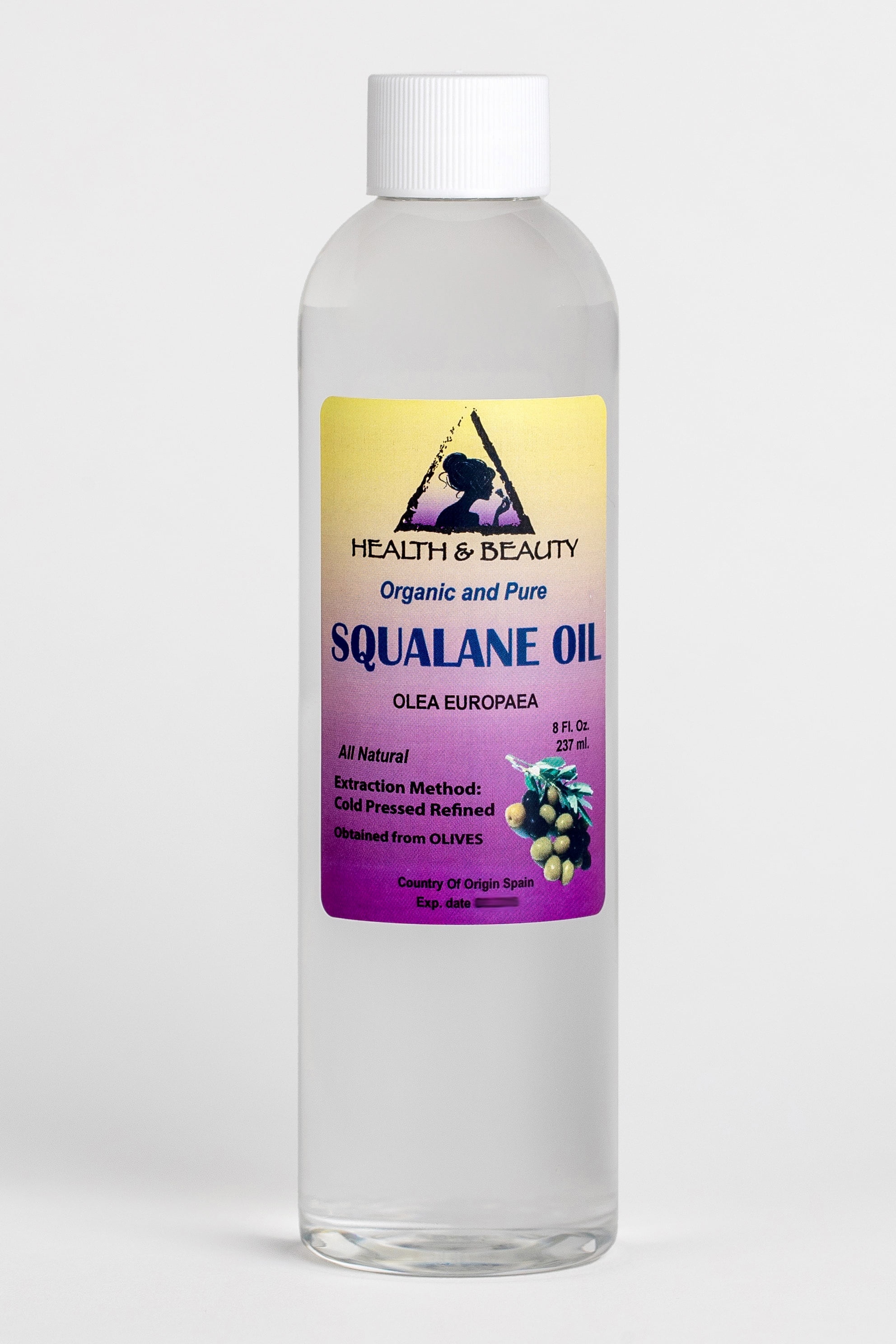 H&B Oils Center Co, Squalane Oil Olive-Derived Moisturizer, Cold ...