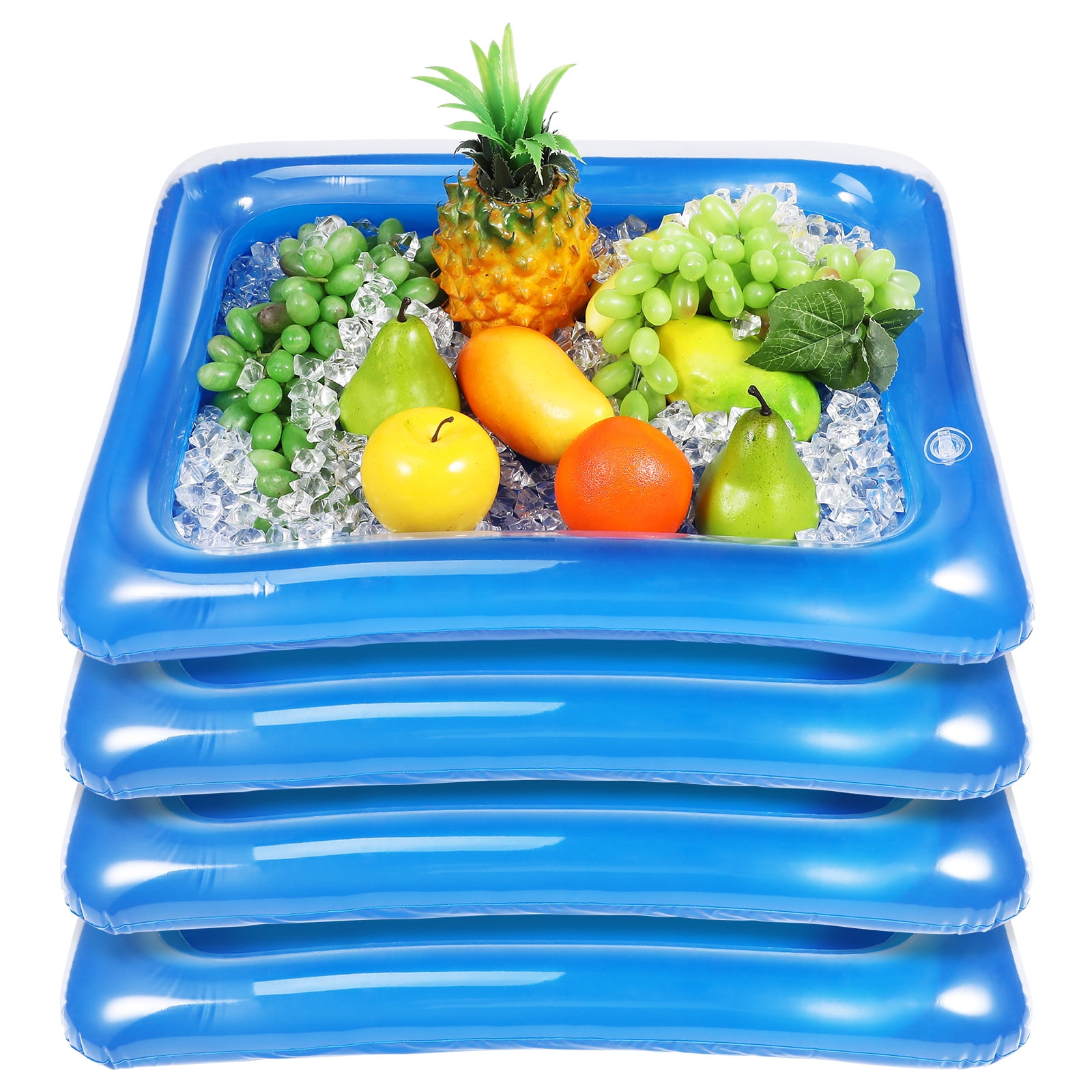 Squalise 1 Set 4Pcs Practical Ice Food Serving Bars Inflatable Serving ...