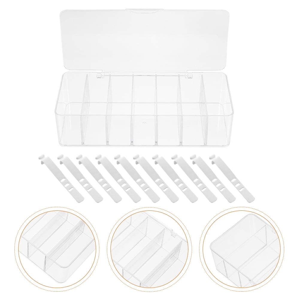 Squalise 1 Set Earphone Organizing Box Cable Storage Box Multi-grid Box ...