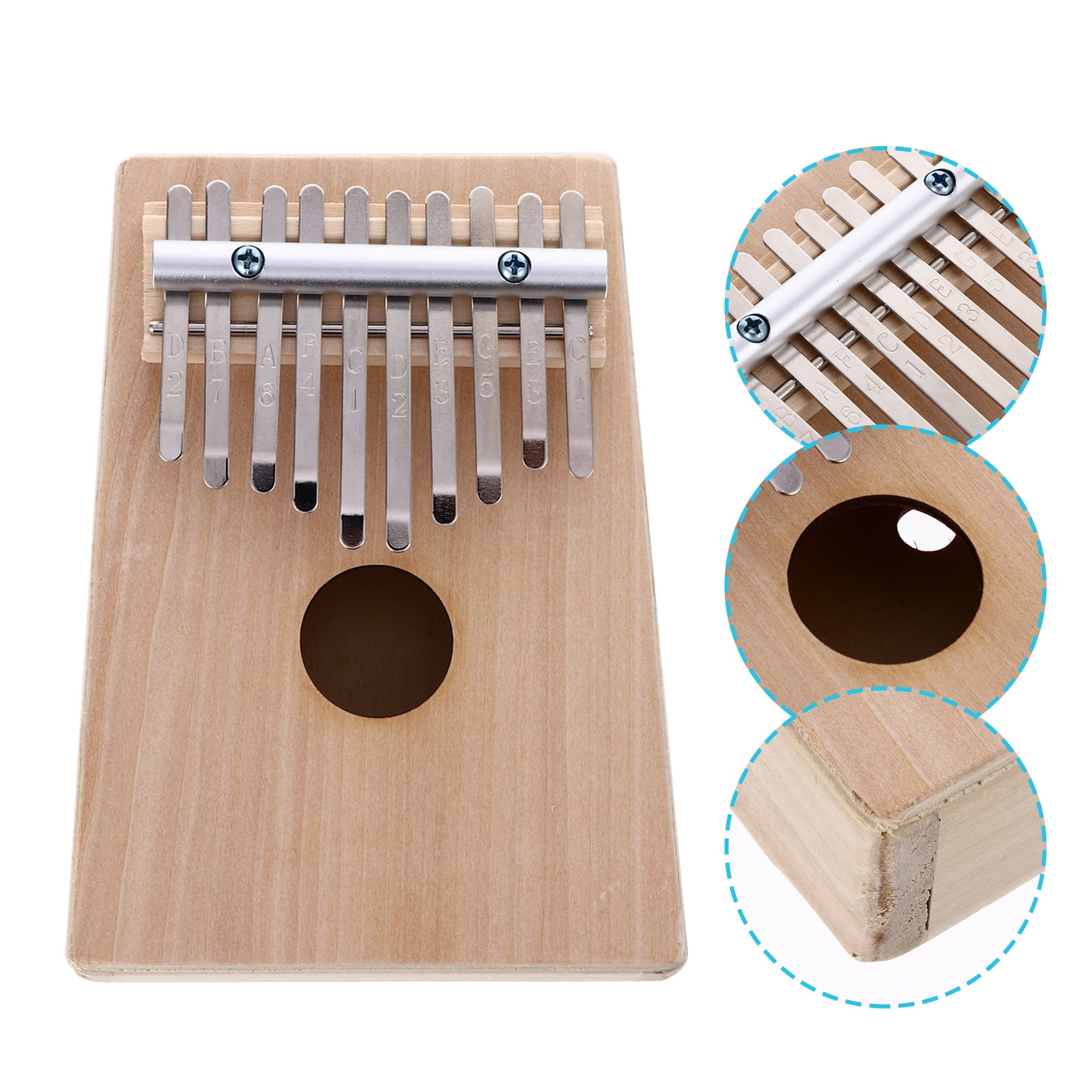 Squalise 1 Set of DIY Kalimba Piano Portable Thumb Piano Hand Drawing ...
