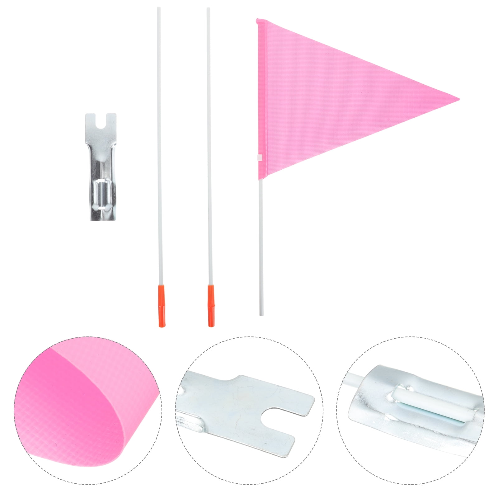 Moluckfu Cycling Flag Pink 1 Set 12.3x10.8x0.4in Glass Fiber Polyester ...