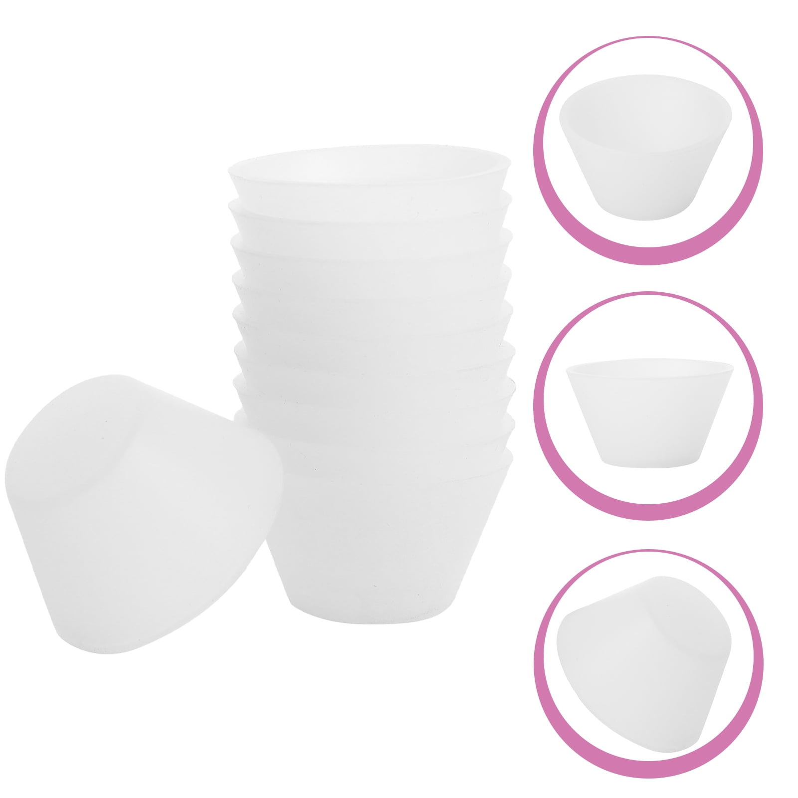 Squalise 10Pcs Multi-purpose Mixing Cups Silicone Glue Mixing Cups for ...