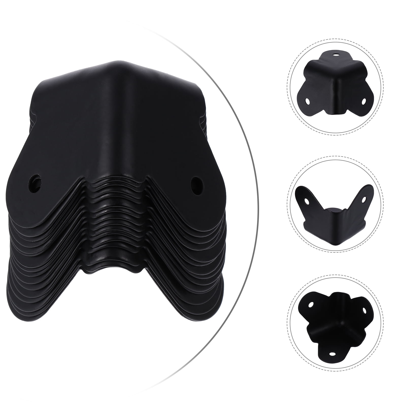 Squalise 16pcs Speaker Cabinet Corner Protectors Rounded Metal Corner ...