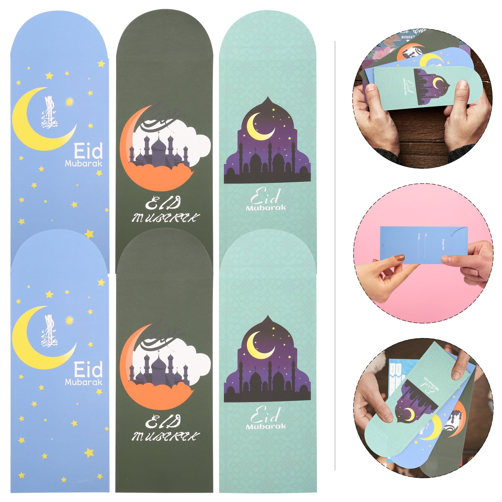 Squalise 18pcs Ramadan Paper Envelopes Eid Money Envelopes Eid Gift ...