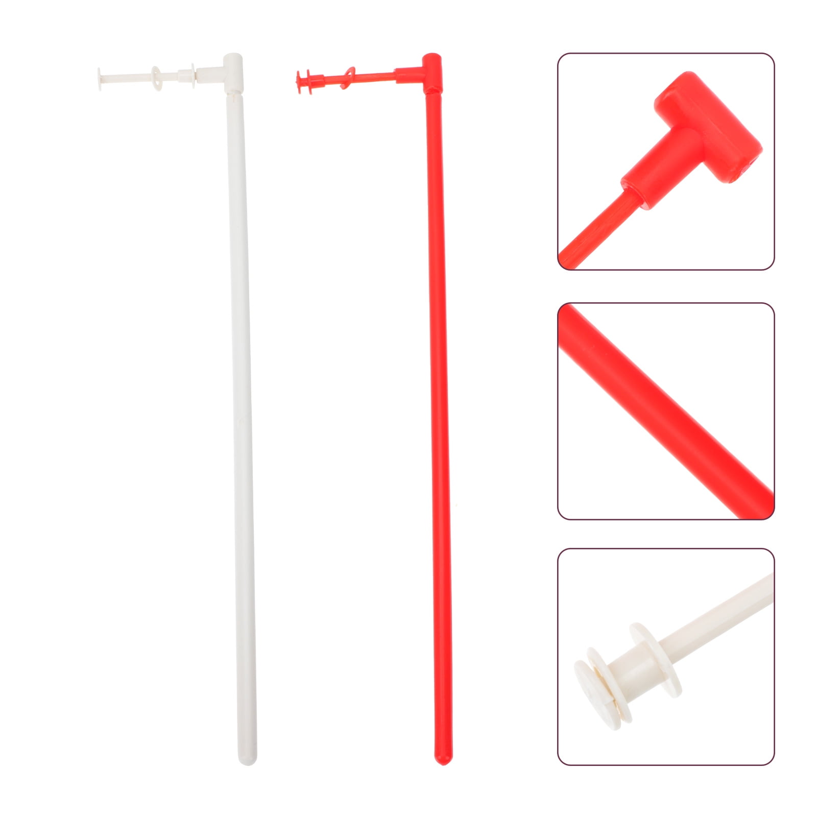 CATIEBYE Windmill Making Poles White Plastic 20Sets 11.2x2.4x0.4in ...